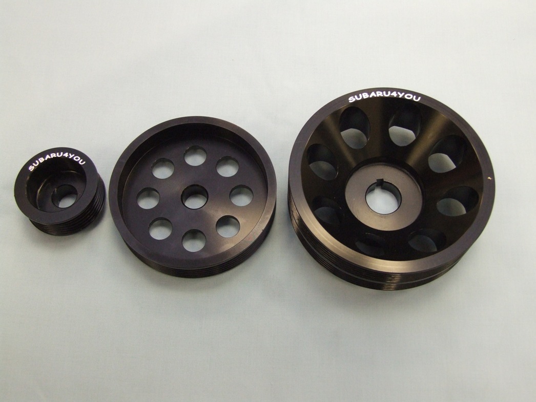 Subaru4you - Engine Pulleys - Lightweight Pulleys (Lightened)